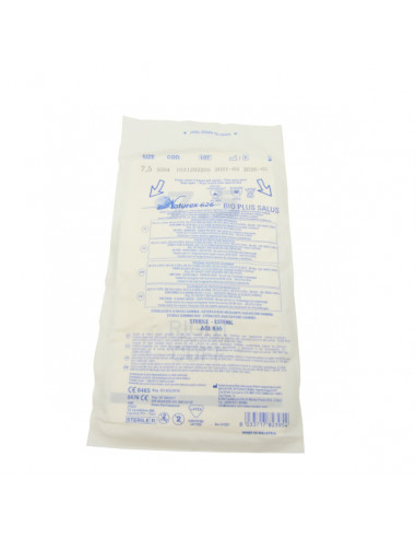 Gants Bio Plus Salus latex T7.5 stérile